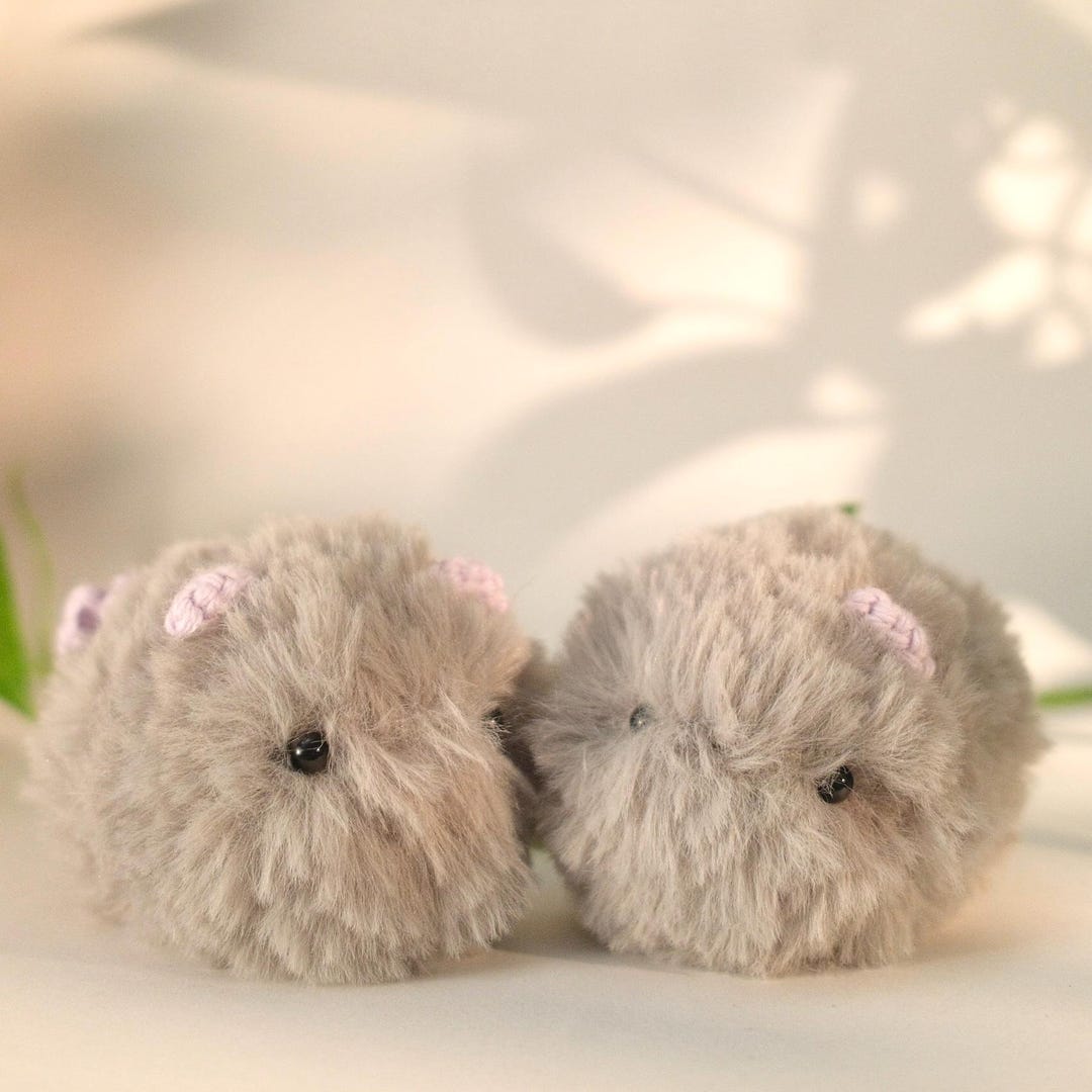 Fluffy Grey Sea Bunny Plush - Crochet Sea Slug Amigurumi Toy - Etsy