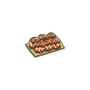 Kawaii Takoyaki Sticker - Cute Japanese Food Sticker - Etsy