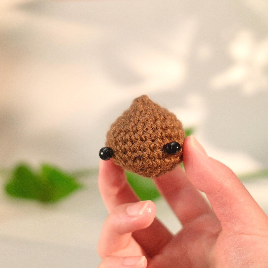 Crochet Poop Plush - Cute Mini Poop Amigurumi Toy or Keychain - Etsy