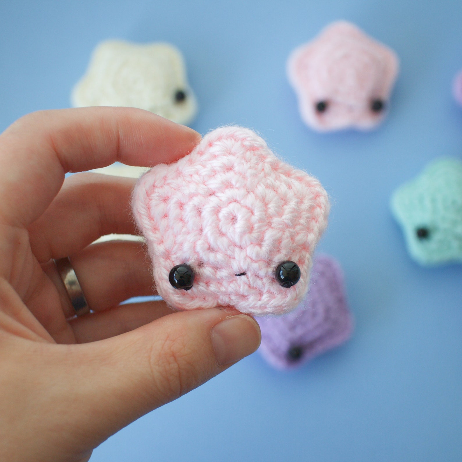 Amigurumi Star Plush Crochet Stuffed Toy Star Ornament - Etsy