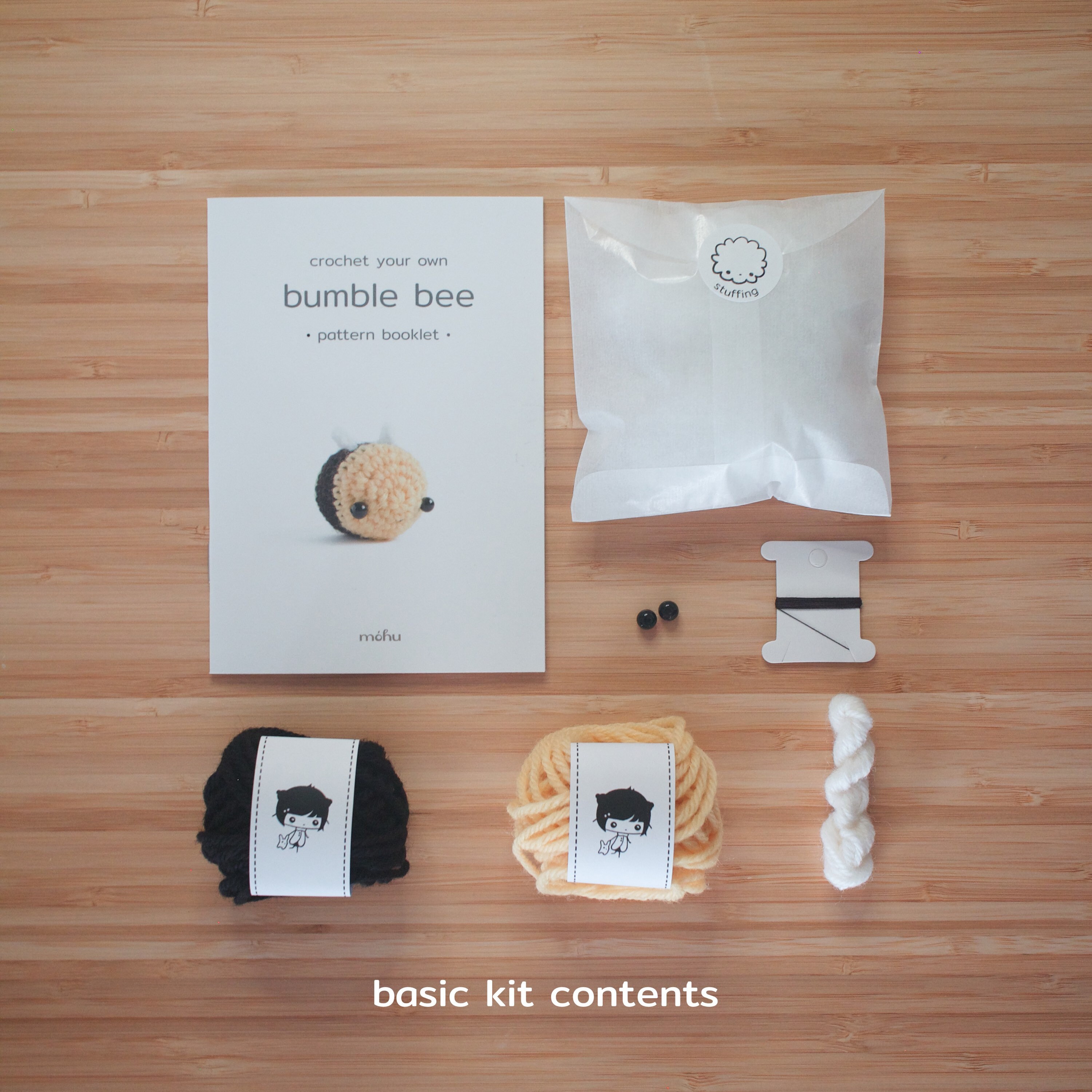 amigurumi kit - crochet bumble bee craft kit