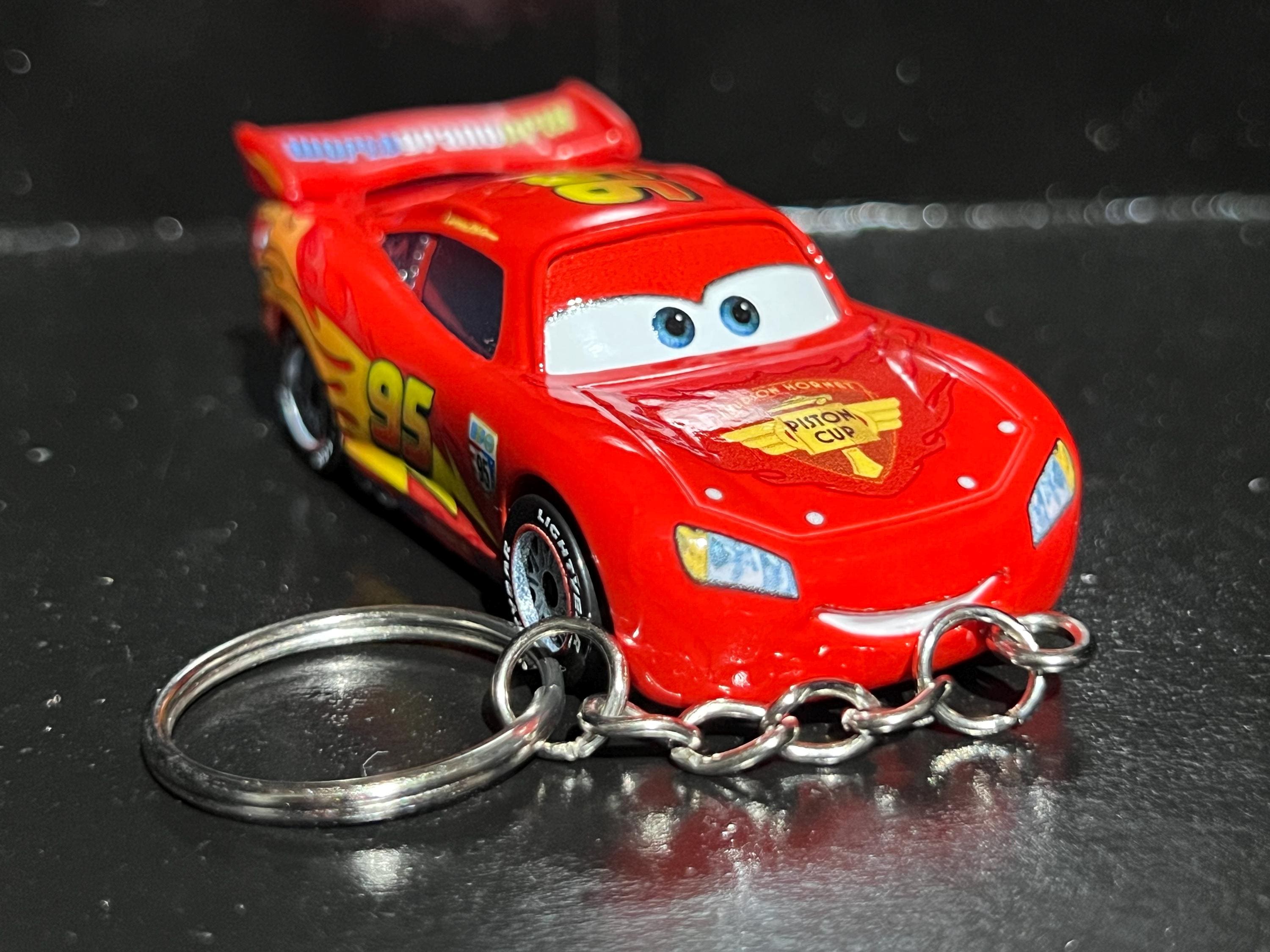 Lightning Mcqueen Cars Movie Keychain Diecast Car 1:55 Scale Key Ring ...