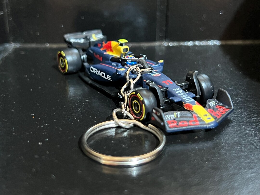 Various F1 Keychain Diecast Car 1:64 Scale Red Bull Key Ring #1 Formula ...