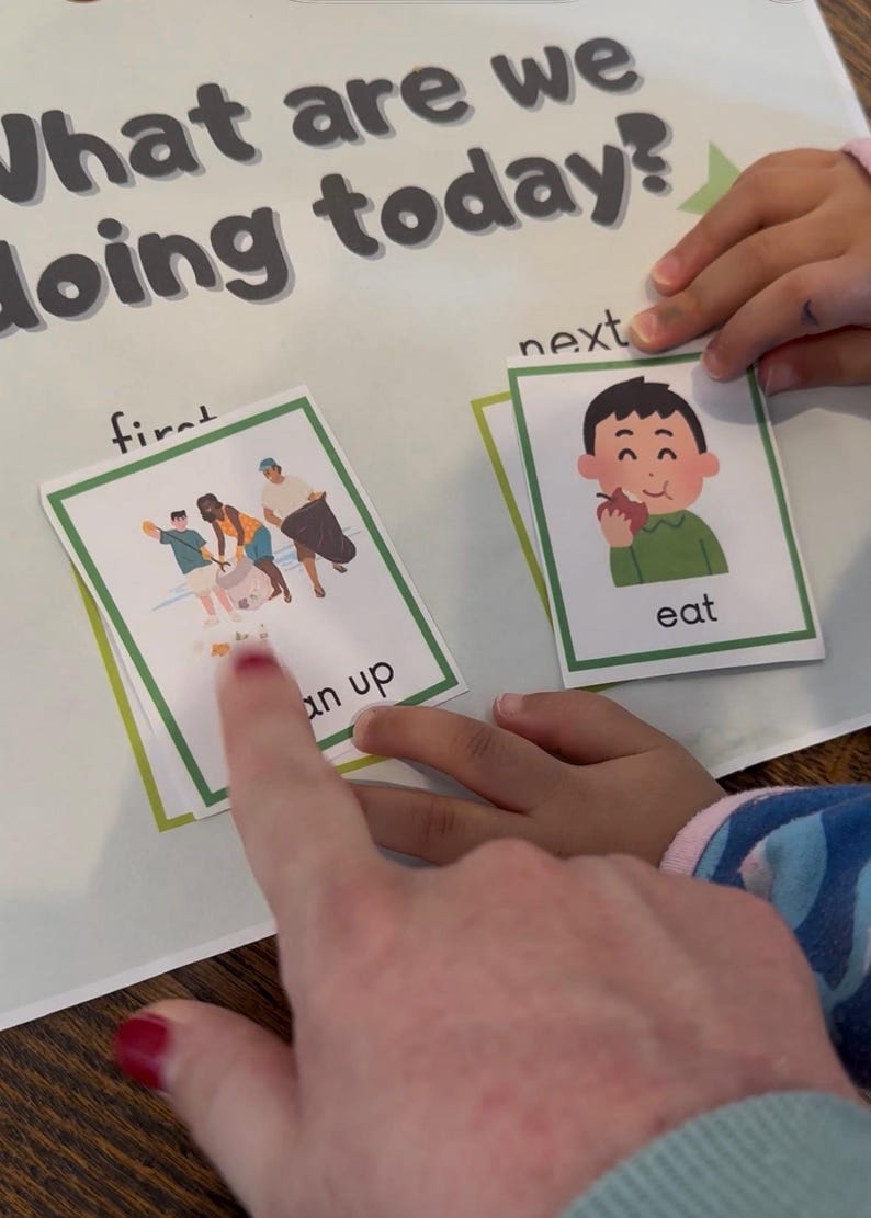 First-then Visual Schedule - Etsy