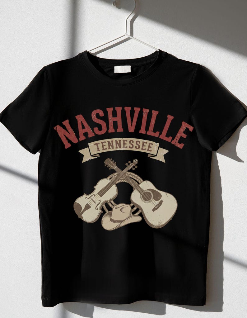 Nashville Tennessee PNG, Vintage Western Cowboy Music Design, Retro ...