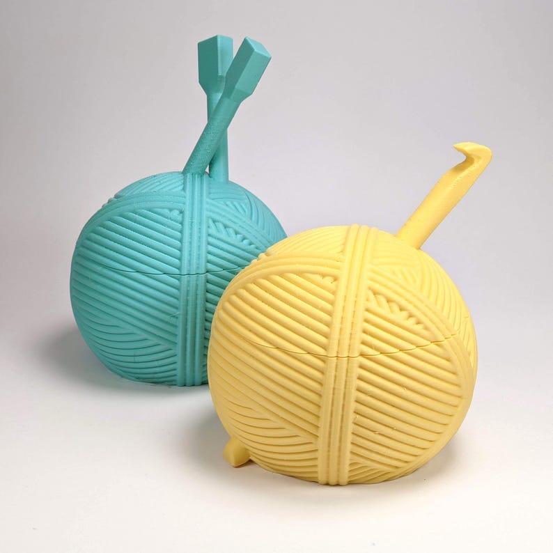 3D STL File Yarn Ball Box – Creative Storage for Knitting Accessories ...
