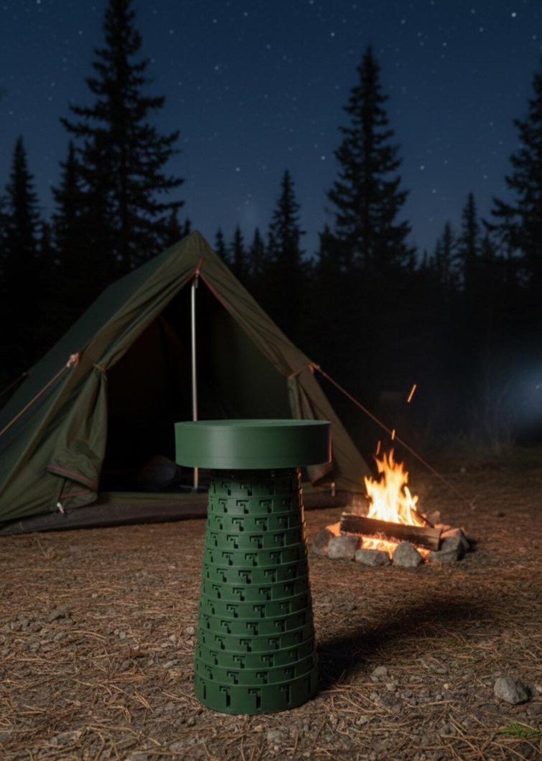 Foldable Telescopic Stool STL File - 3D Print for Camping/outdoor ...