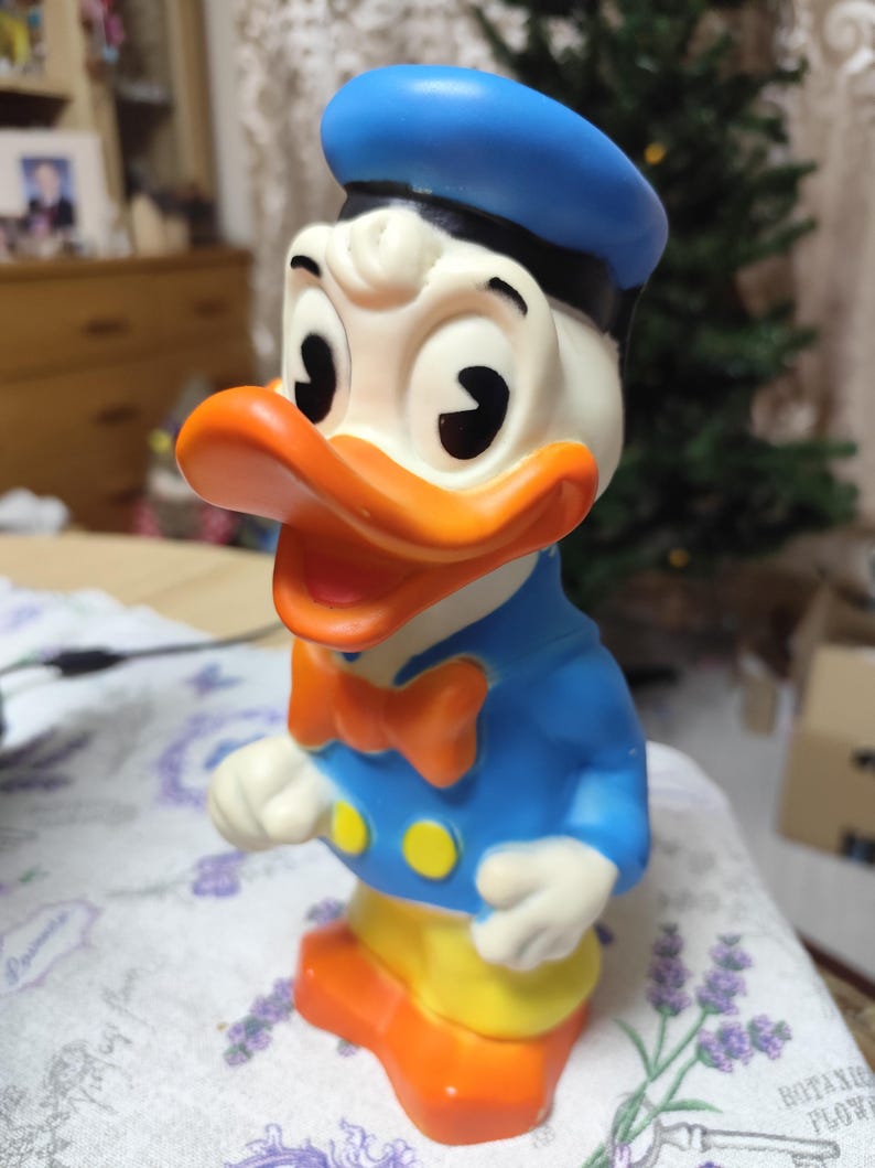 Rare Vintage Donald Duck Vinyl Figure 1970s 1980s Made in England by ...