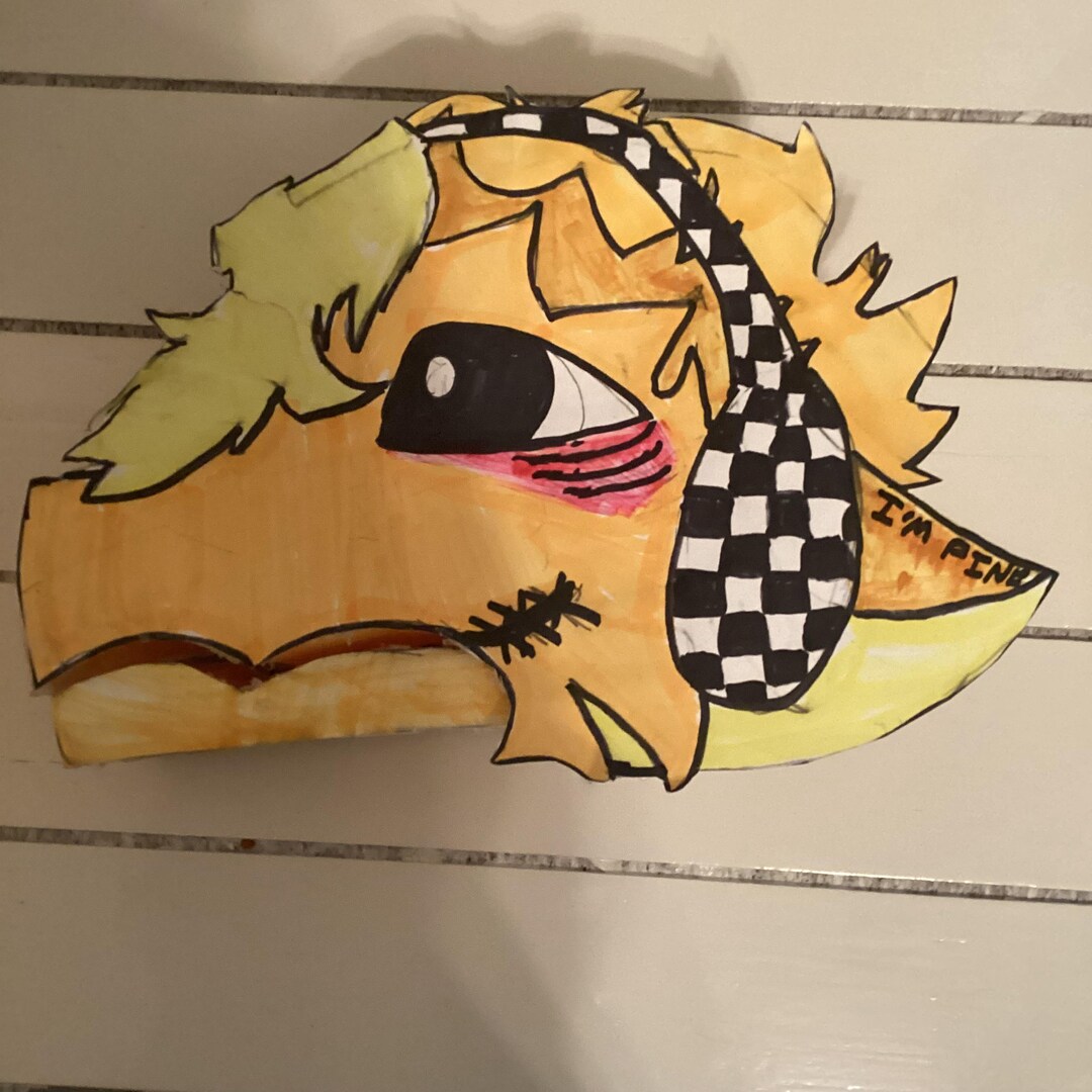 Masking Depression Dragon Puppet With Stitched Smile. - Etsy