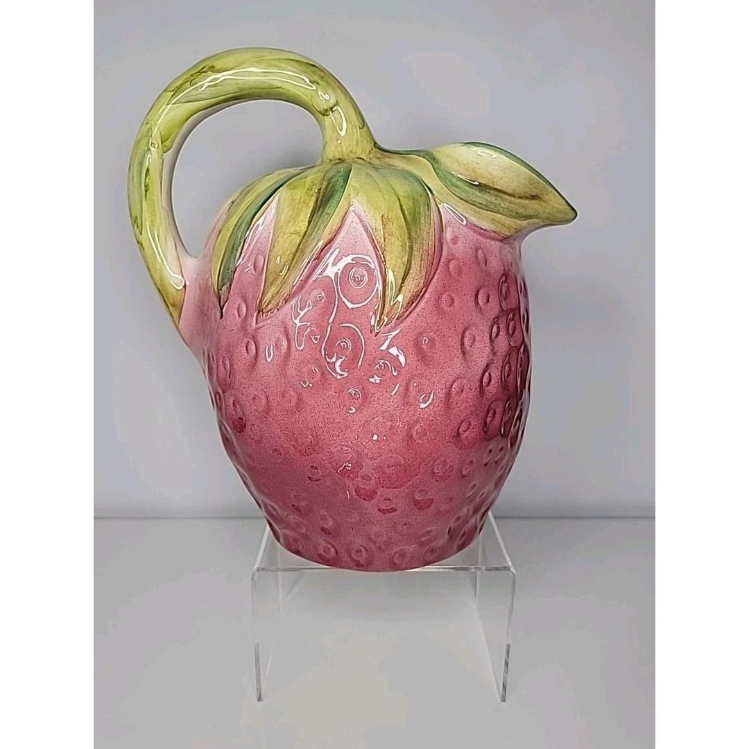 Handmade Hand Painted Strawberry Picture, Made in Italy by Pizzato - Etsy