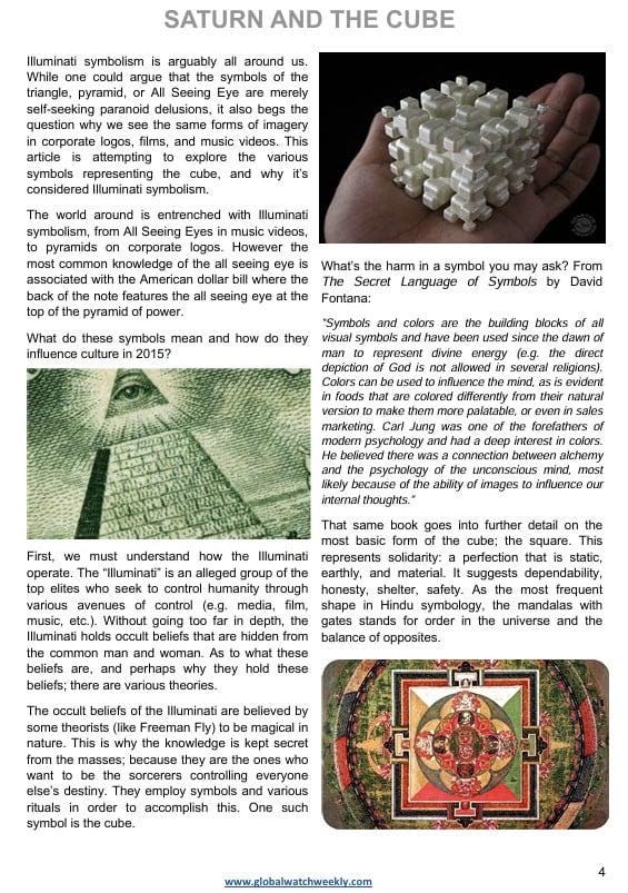 The Black Cube of Saturn - Esoteric Symbolism, Planetary Mysteries ...