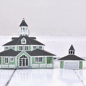 House Model - PORTRAIT of YOUR HOUSE Wooden Block - Personalised - Hand ...