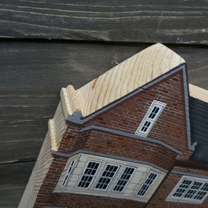 House Portrait - Hand Painted Wooden House, Miniature Houses, Houses ...