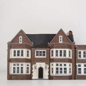 House Portrait - Hand Painted Wooden House, Miniature Houses, Houses ...