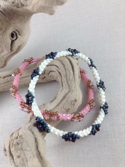 Quick Start Cube Bead Bangle Tutorial Bracelet Pattern Peyote | Etsy