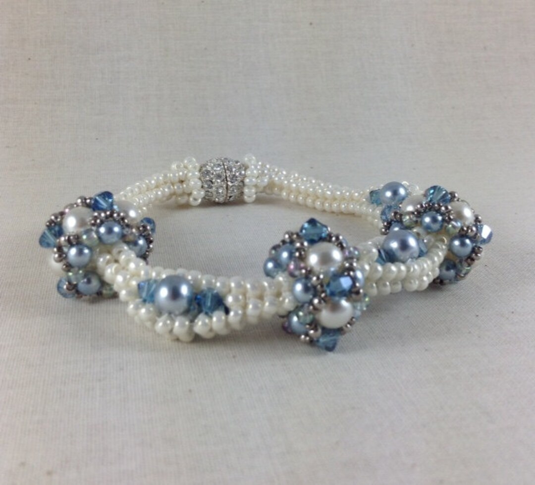 Palace Pearls Bracelet Pattern Beading Tutorial Pearls - Etsy Israel
