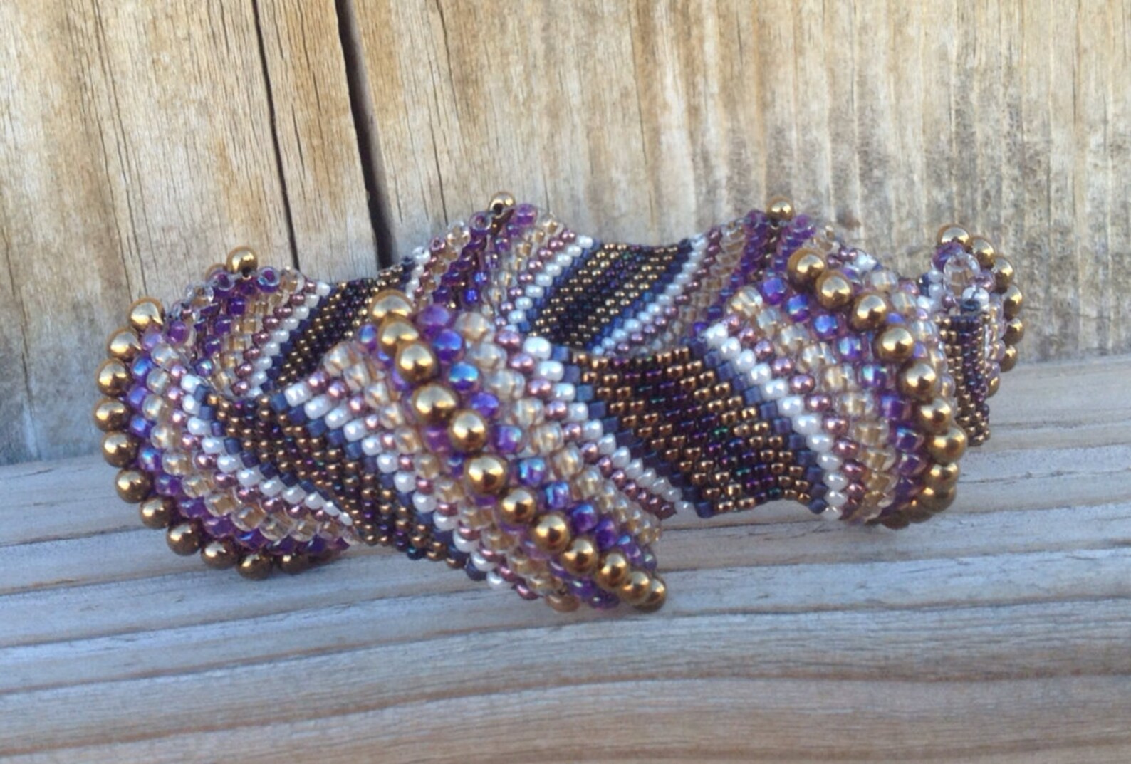 Cellini Waves Bracelet Tutorial Peyote Bangle Beading Pattern - Etsy