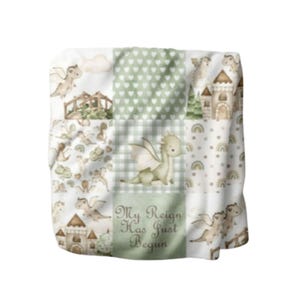 Dragon Baby Blanket Crib Comforter Baby Nursery Bedding Handmade Baby ...