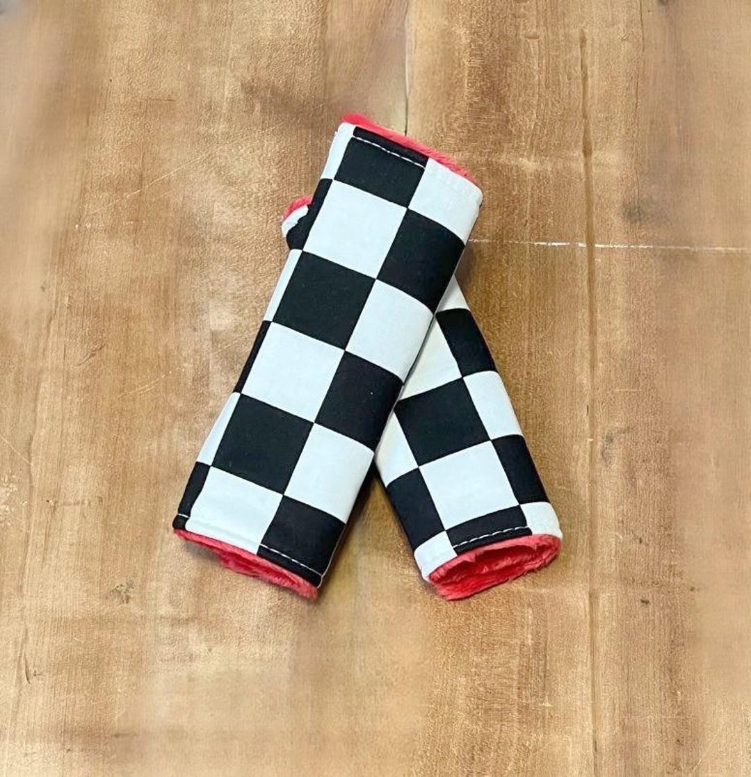 Checkered Flag Car Seat Strap Covers: Racing Themed Birthday Gift - Etsy
