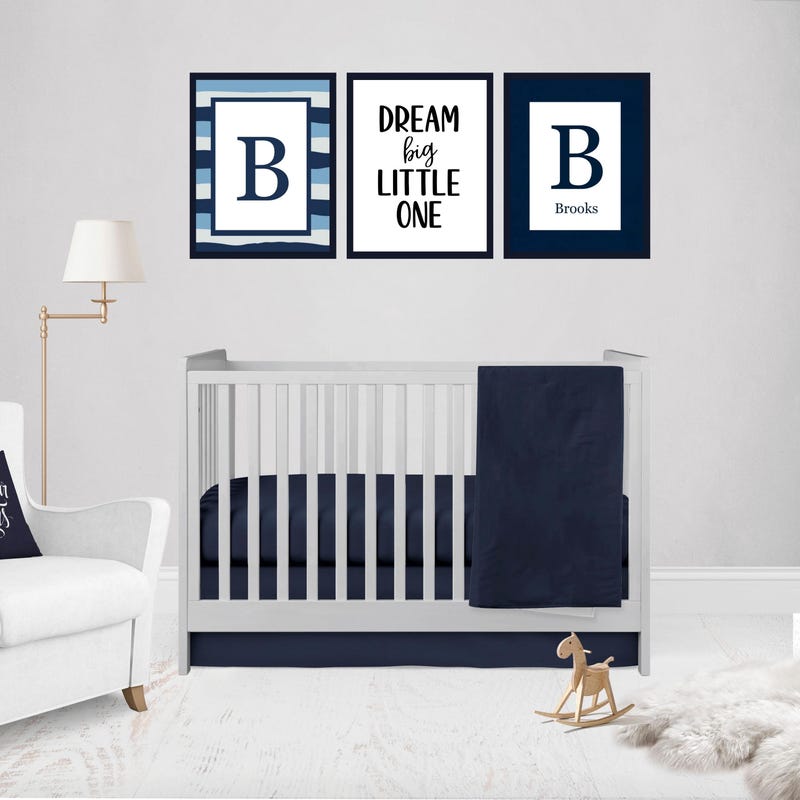 Navy Crib Bedding - Etsy