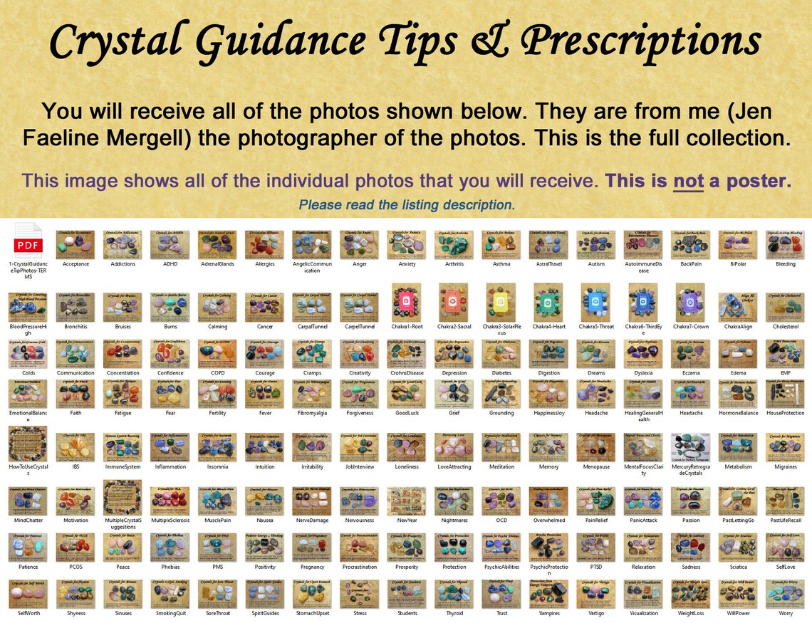 DOWNLOAD: Official Crystal Guidance crystal Tips & - Etsy