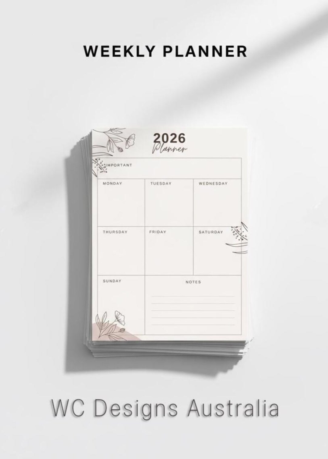 2026 Weekly Planner, 4K Print - Etsy