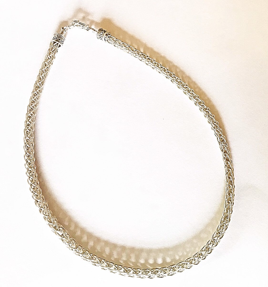 Silver Viking Knit Chain - Etsy