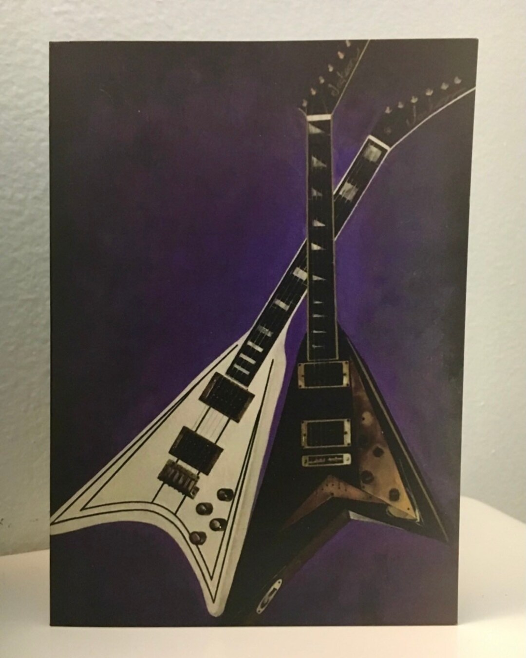 Randy Rhoads Flying V Greeting Cards - Etsy