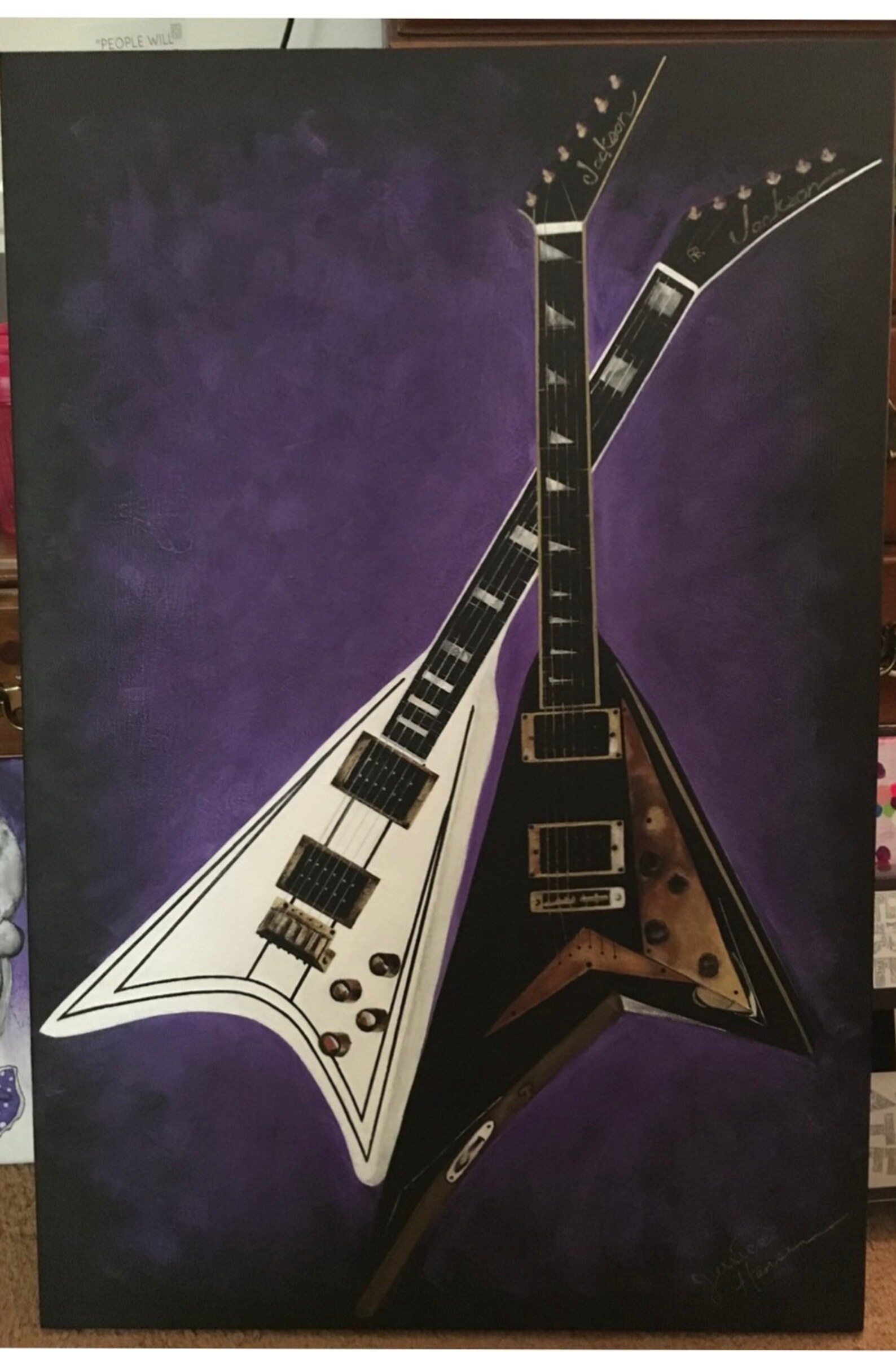 Randy Rhoads Flying V Greeting Cards - Etsy