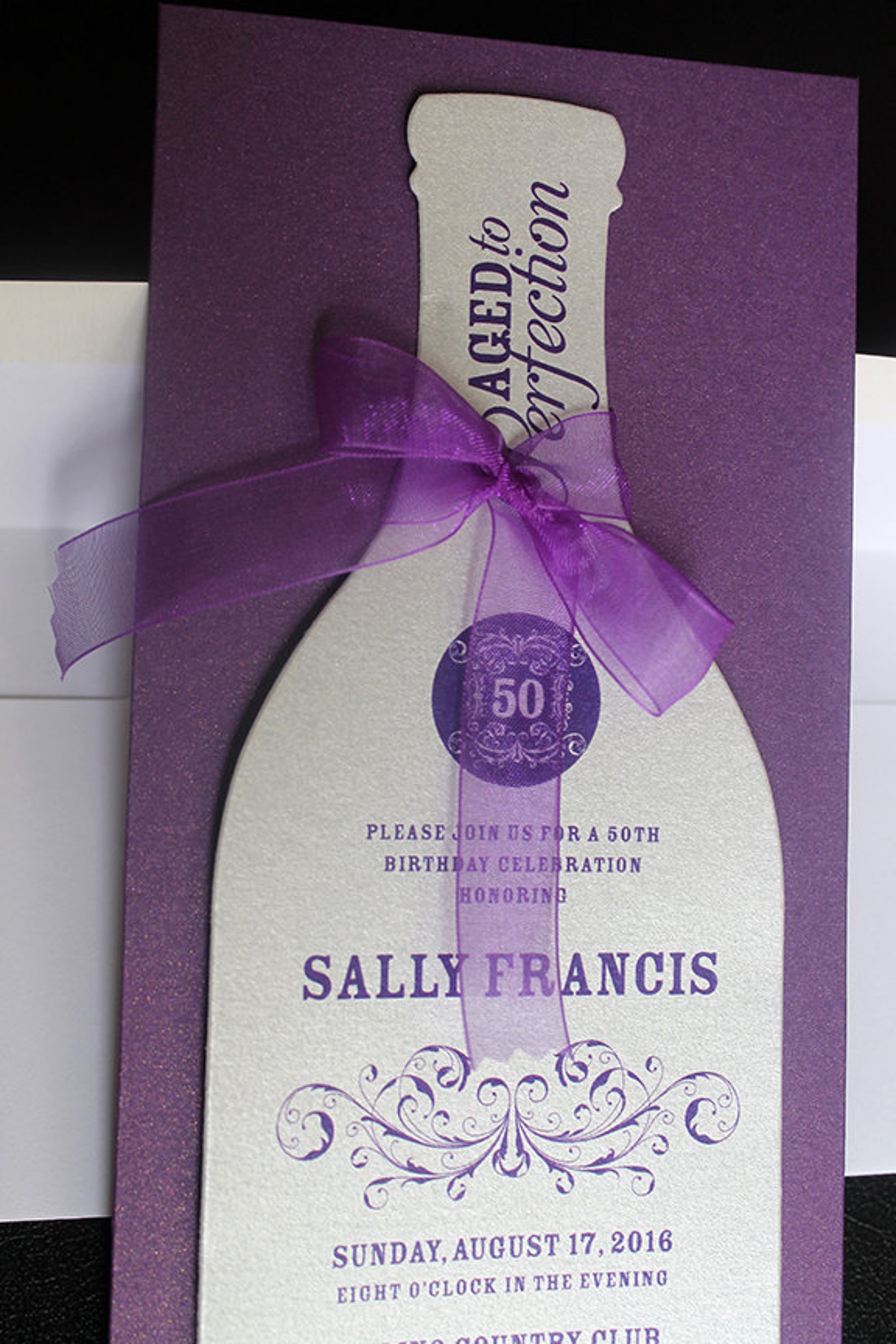 Wine Invitation Wine Bottle Invitation Wine Themed - Etsy