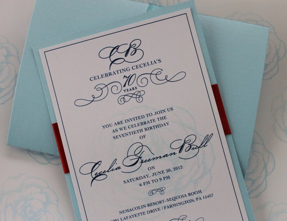 Invitación de cumpleaños de rosa / invitación con rosas / rosa - Etsy ...