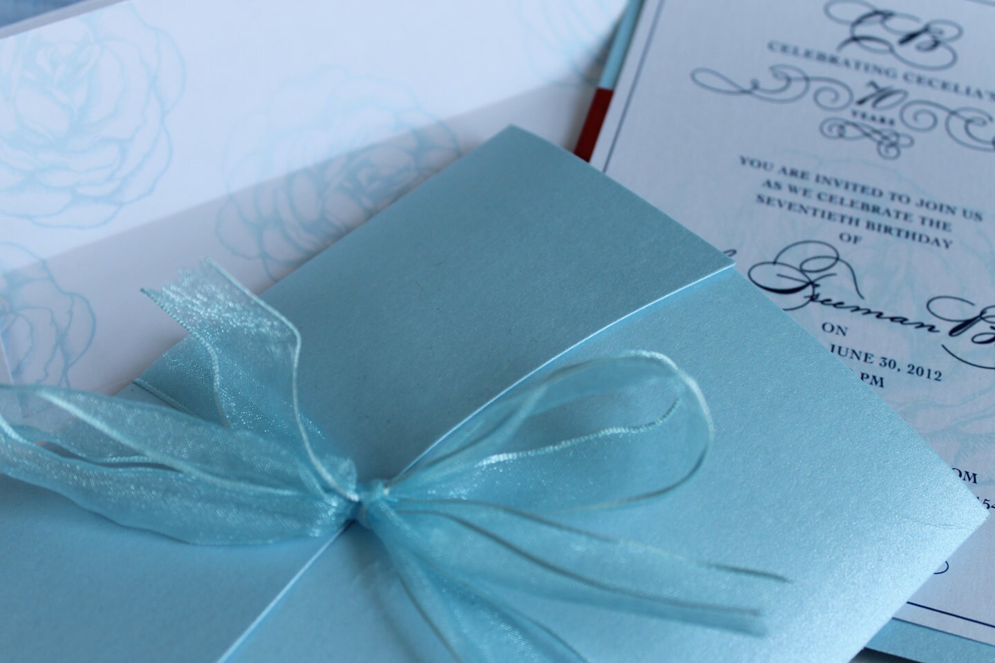 Rose Birthday Invitation Invitation With Roses Rose Invitation - Etsy