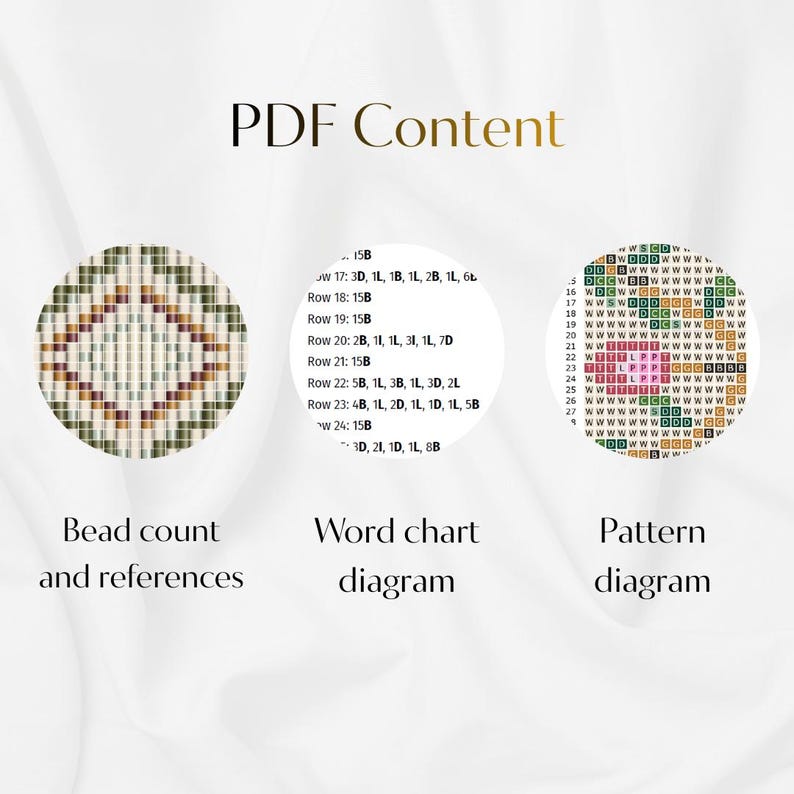 Miyuki Delica Loom Bracelet Pattern – PDF Beading Weaving Instructions ...