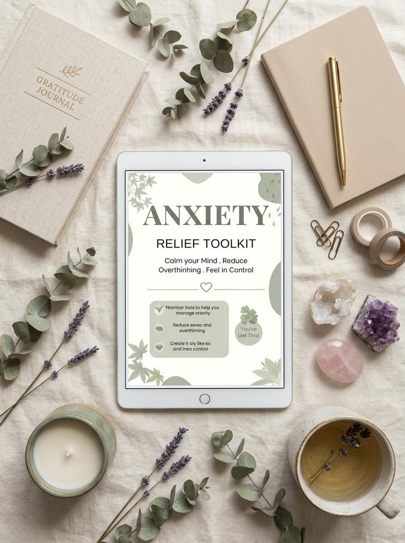 Anxiety Planner | Mental Health Journal | Self-care Toolkit | Printable ...