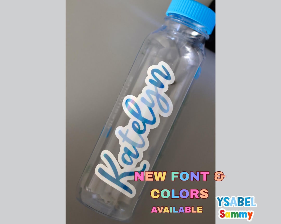 Personalized Name Stickers, Water Resistant Vinyl Glossy - Etsy
