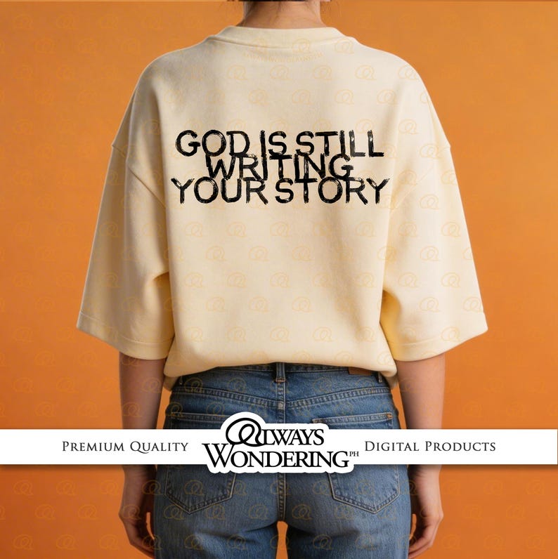 Christian Quote SVG PNG DXF | Faith Shirt Design | God Writing Story ...