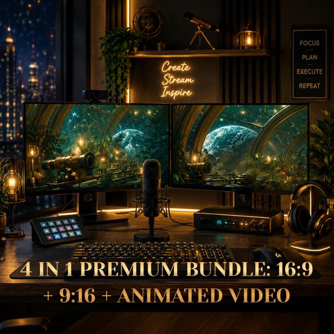 Animated Stream Bundle: Cozy Gaming, Lofi, Sci-fi Backdrops (4K) - Etsy