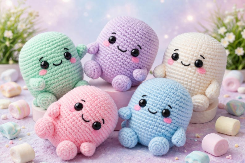 Marshmallow Amigurumi Crochet Pattern PDF | Beginner Plush Pattern ...