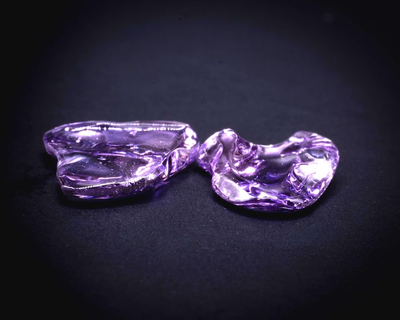 Unheated Purple Sapphire Pair, 3.08ct Sri Lankan Loose Gemstones ...