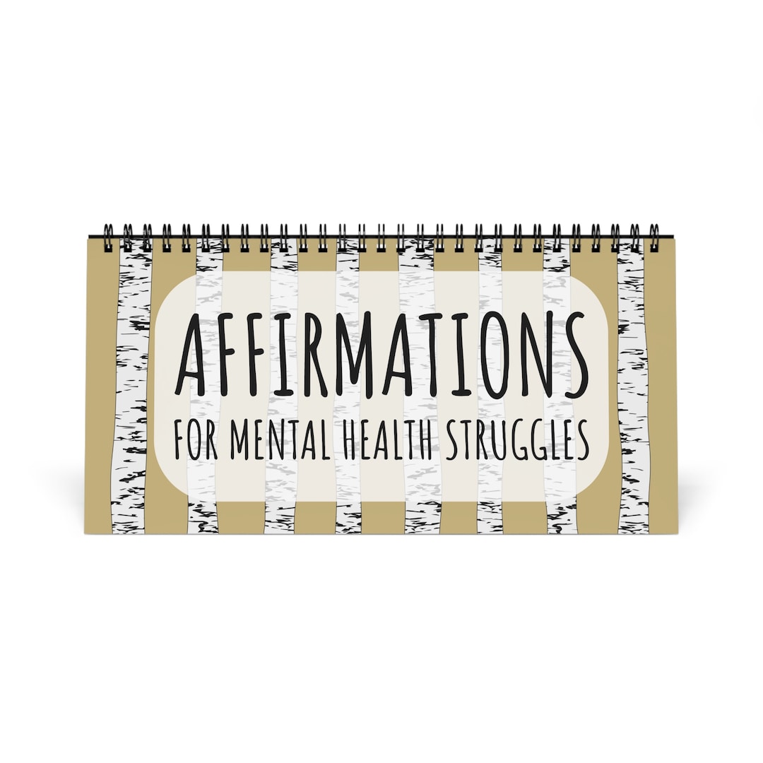 12 Affirmations for Mental Health Struggles - Flip Book for Daily ...