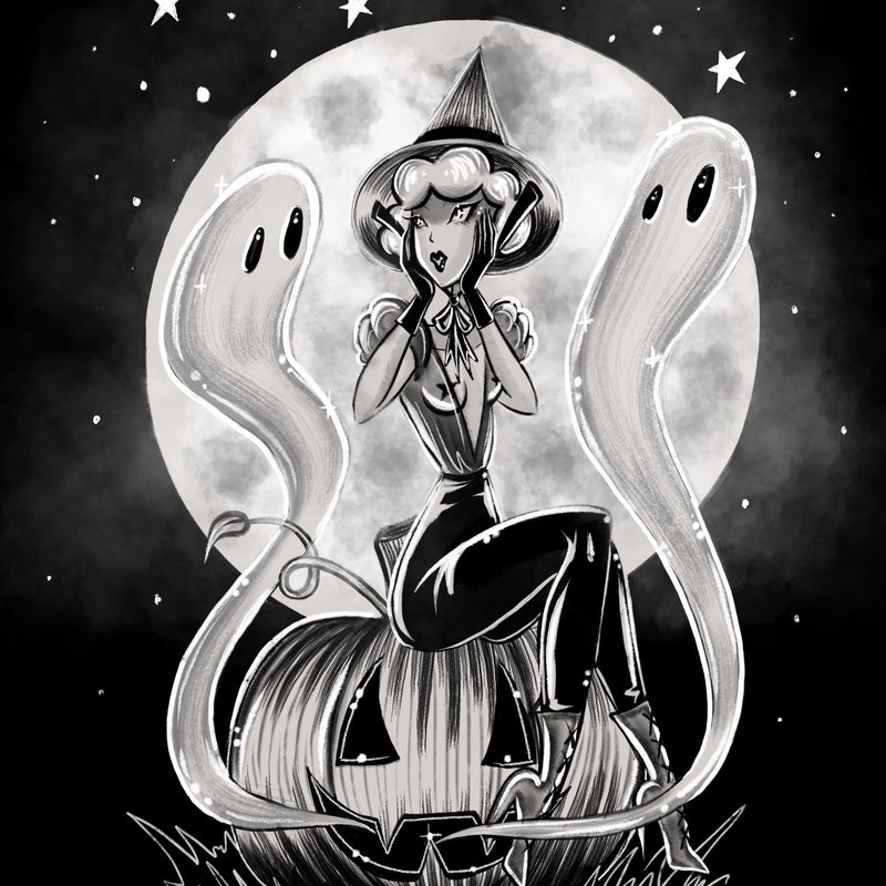 Digital Dark Pinups - Etsy