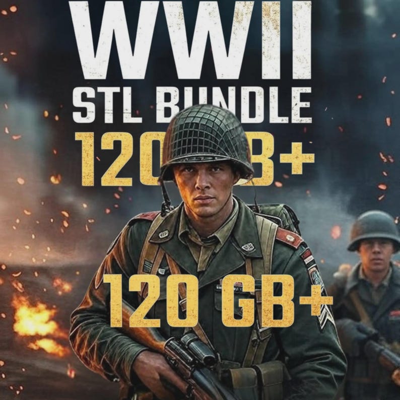 WWII 3D Print Model Bundle | 120GB+ STL Mega Collection - Etsy