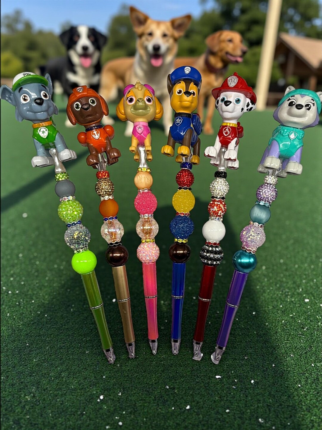 Handmade Paw Patrol Fancy Figure Beaded Pens - Etsy