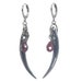 Gothic Jewelry, Fang Earrings, Hoop Earrings, Fangs, Blood Drops, Goth ...