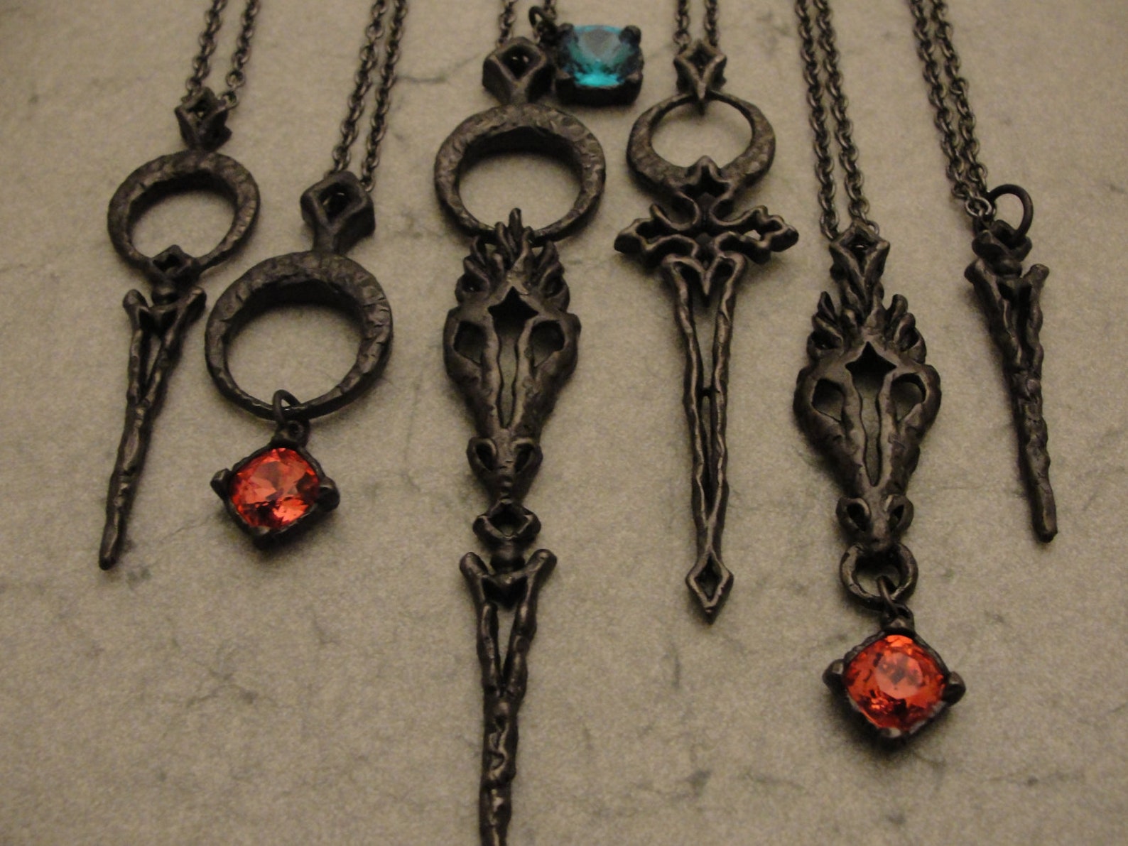 Gothic Jewelry, Dark Fashion, Clock Hands, Gothic Necklace, Goth ...