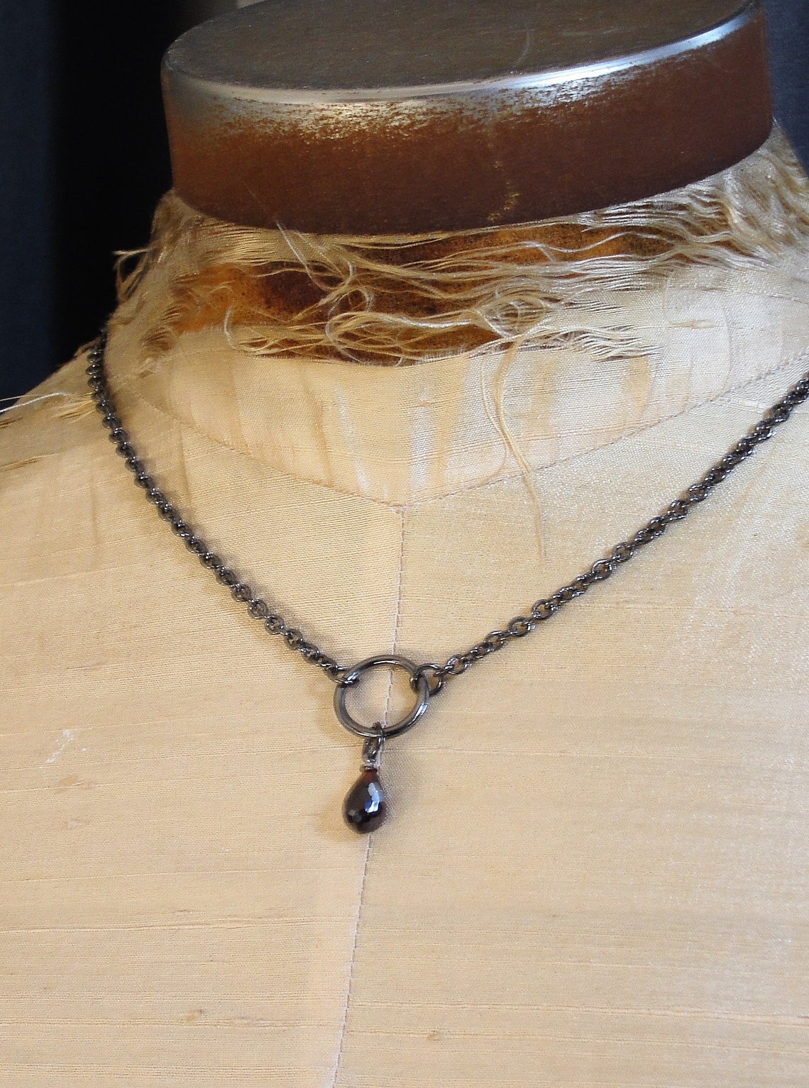 Gothic Jewelry Goth Fashion Goth Necklace Red Stone Goth | Etsy