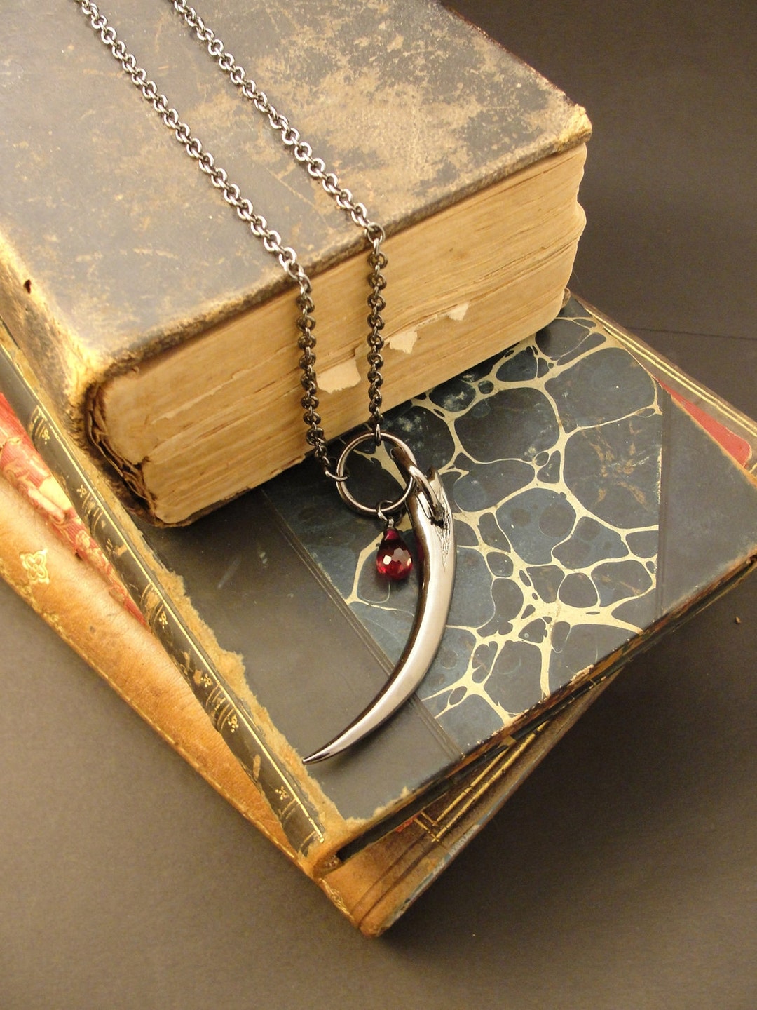 Fang Necklace, Gothic Jewelry, Vampire, Vampire Fang Necklace, Vampire ...