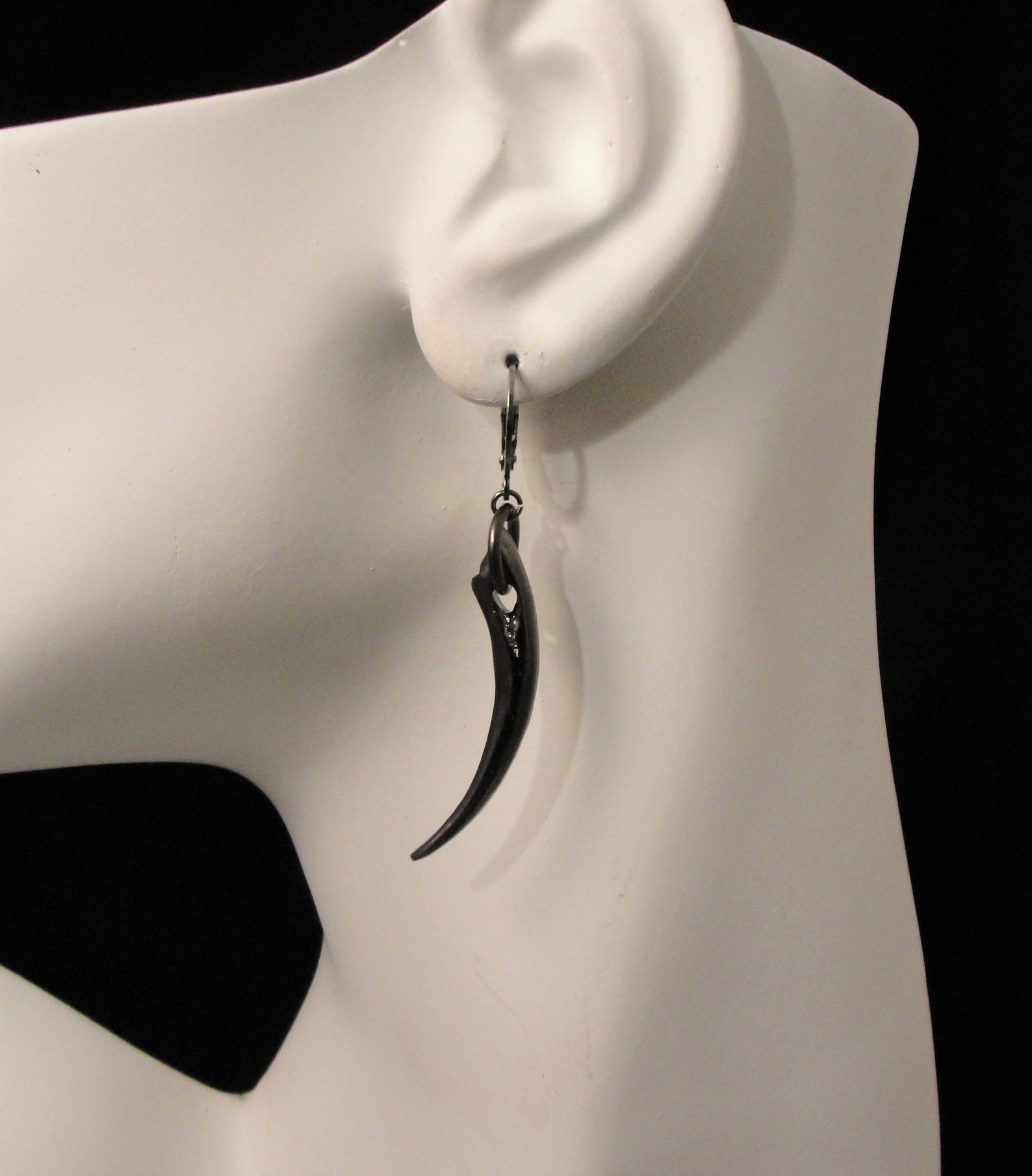 Gothic Jewelry Fang Earrings Fang Drop Earrings Hoop | Etsy