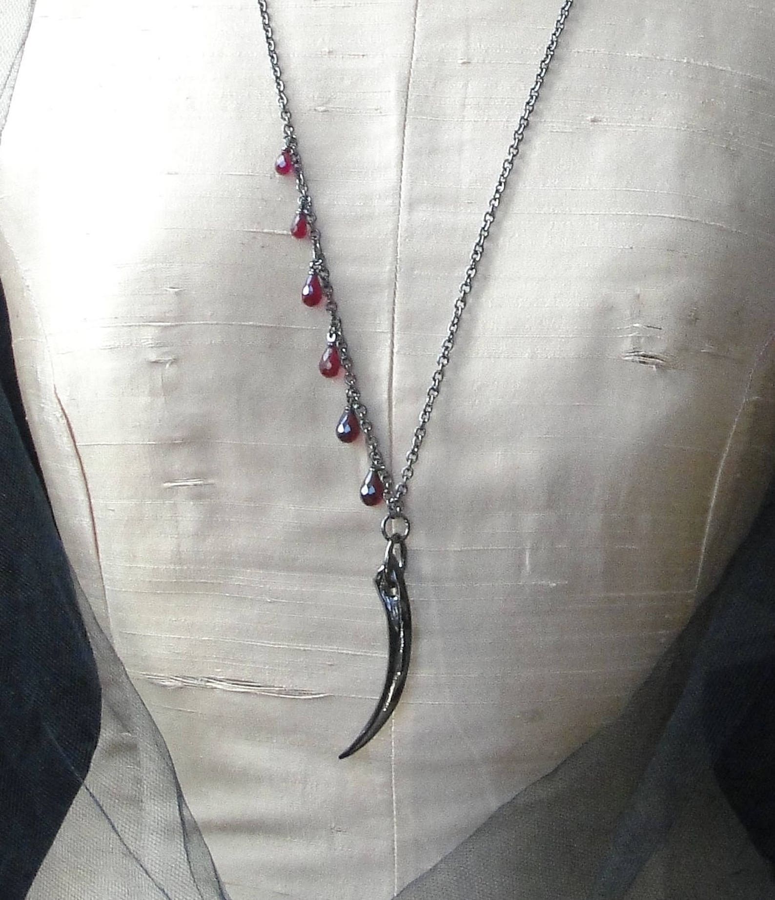 Vampire Gothic Vampire Fangs Goth Jewelry Twilight Dark - Etsy