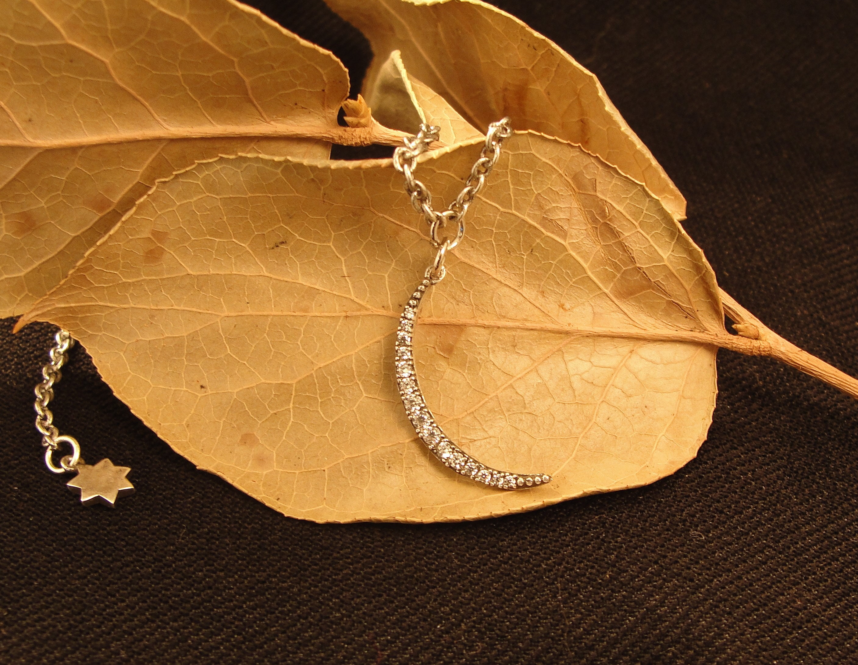 Moon Jewelry Silver Moon Necklace Moon Pendant Crescent | Etsy